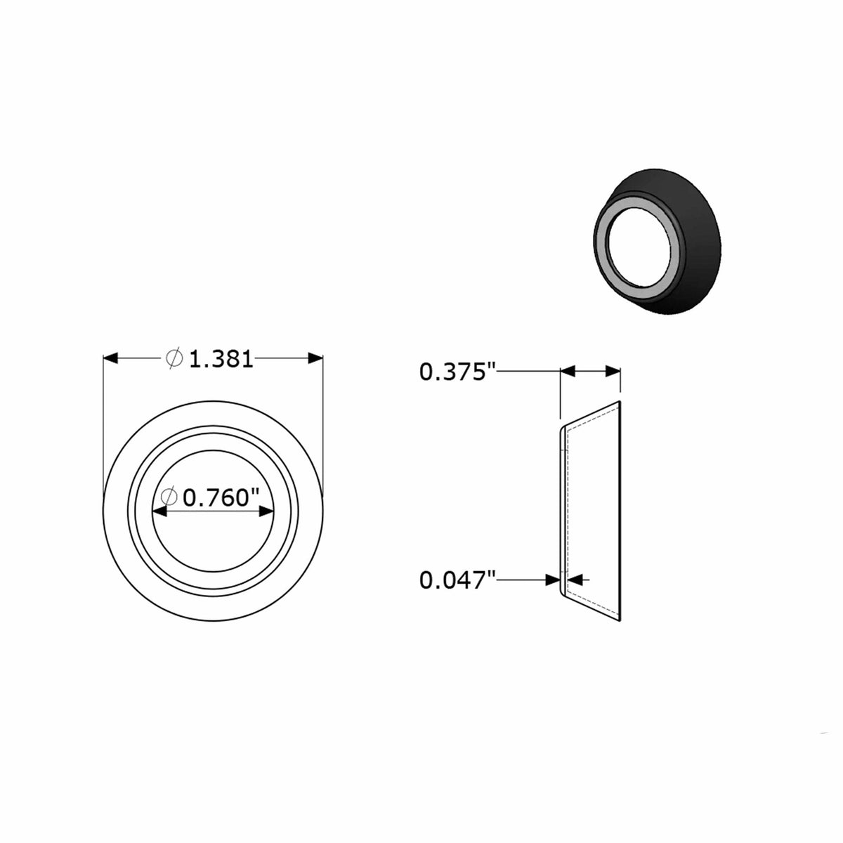 3/4" Rod End Seal – SlewHouse Motorsport